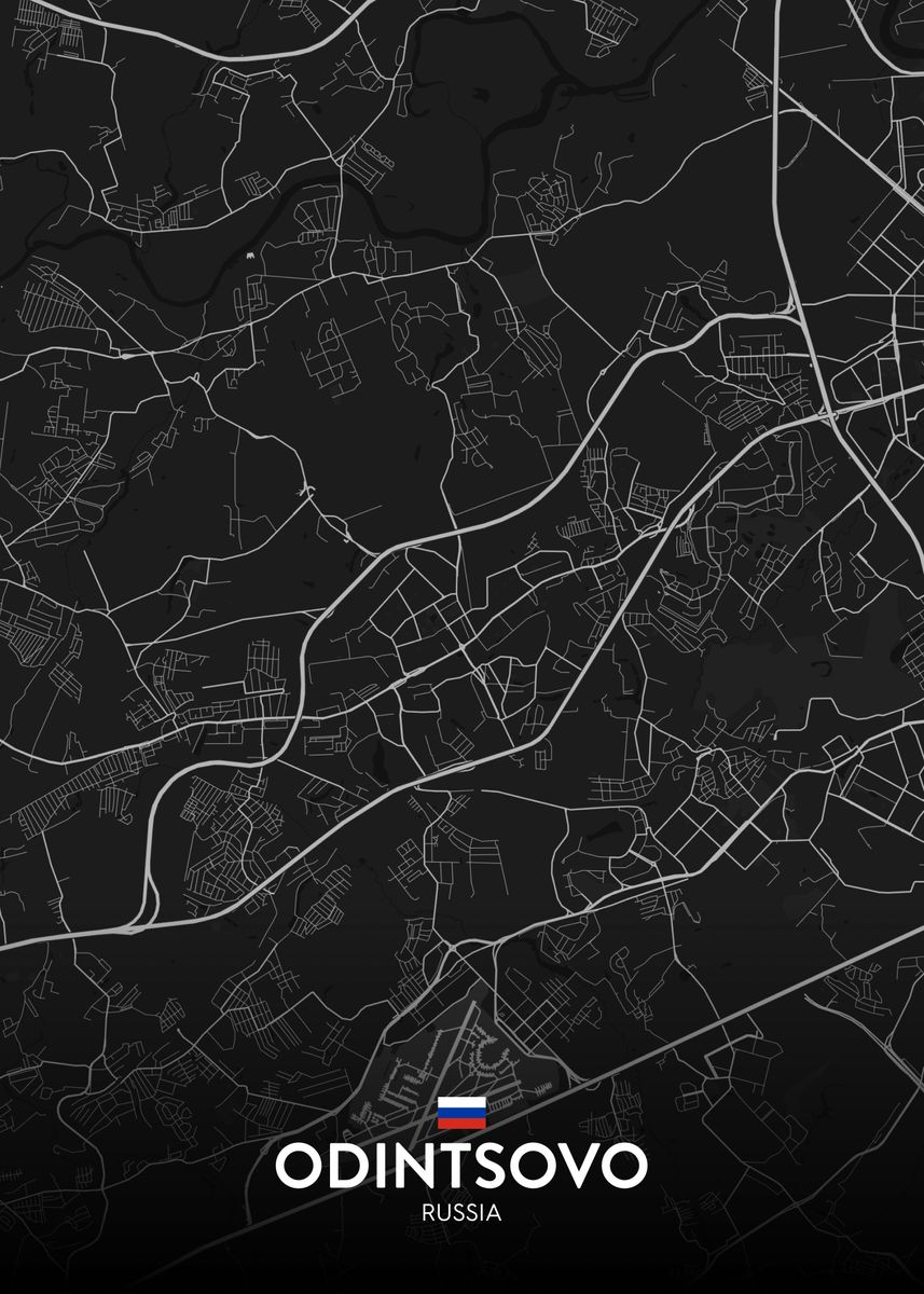'Odintsovo RU' Poster, picture, metal print, paint by IMR Designs ...