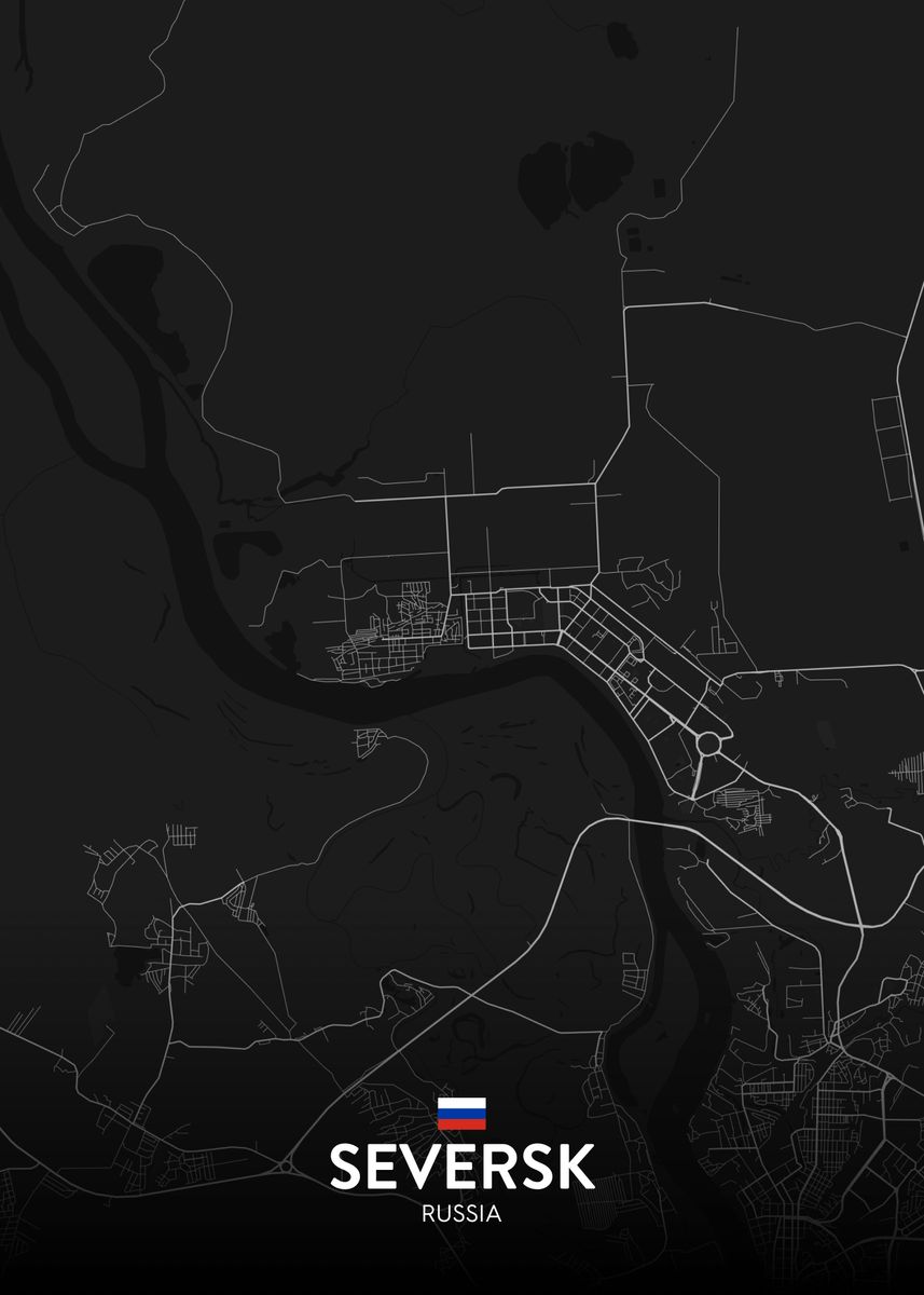 'Seversk RU' Poster, picture, metal print, paint by IMR Designs | Displate