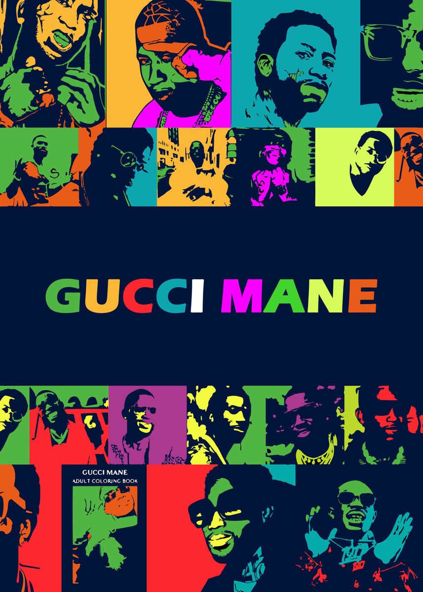'Gucci Mane rapper' Poster, picture, metal print, paint by Dinh Thi ...