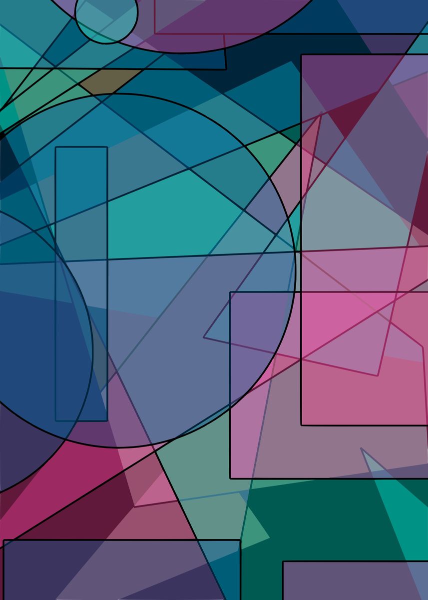 'tricirrec010' Poster, picture, metal print, paint by c1a0r1t | Displate