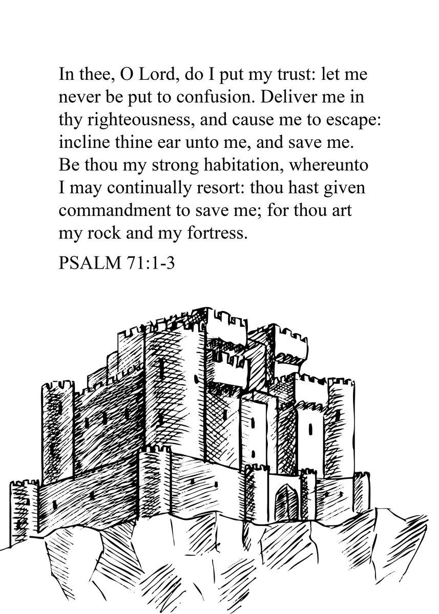 'Psalm 71 1 3' Poster by ABConcepts | Displate