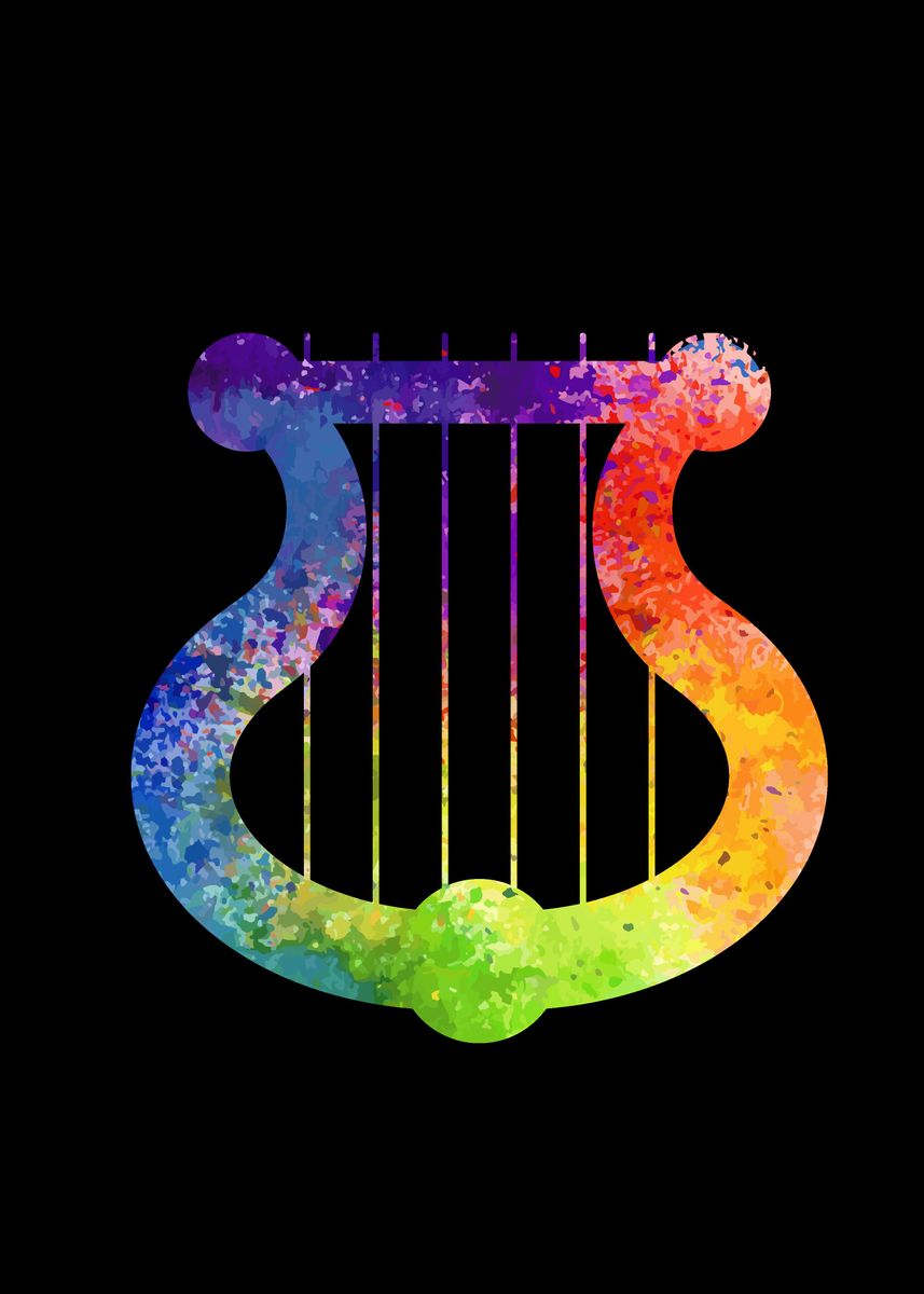 'Musical Instrument' Poster, picture, metal print, paint by Musical ...