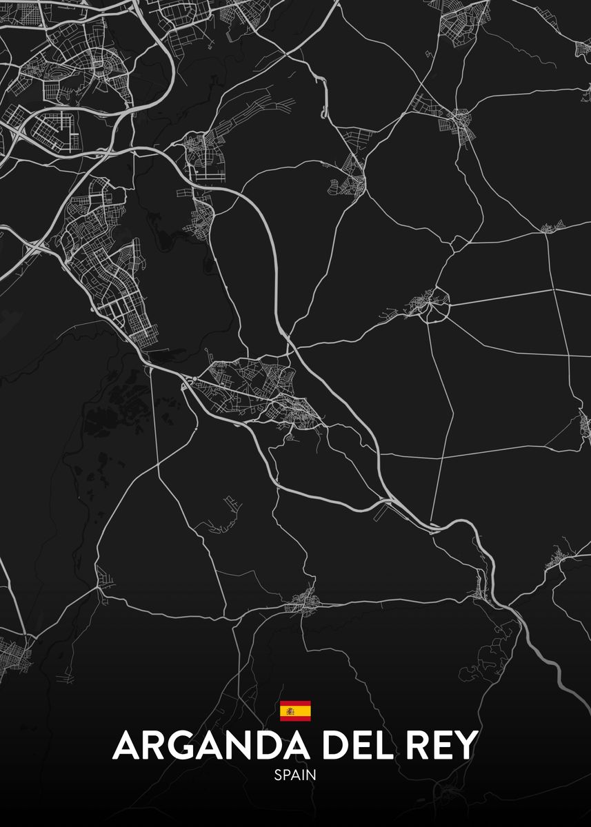 'Arganda Del Rey ES' Poster, picture, metal print, paint by IMR Designs ...