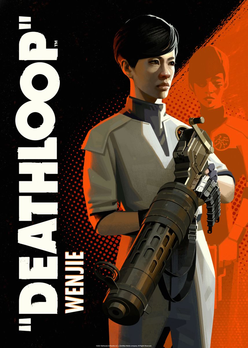 'Wenjie Deathloop' Poster, picture, metal print, paint by Deathloop ...