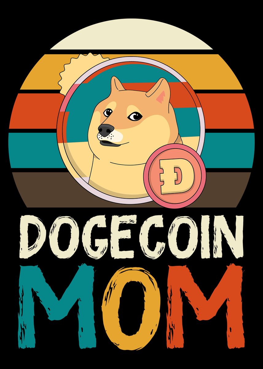'Funny Dogecoin Crypto' Poster, picture, metal print, paint by ...