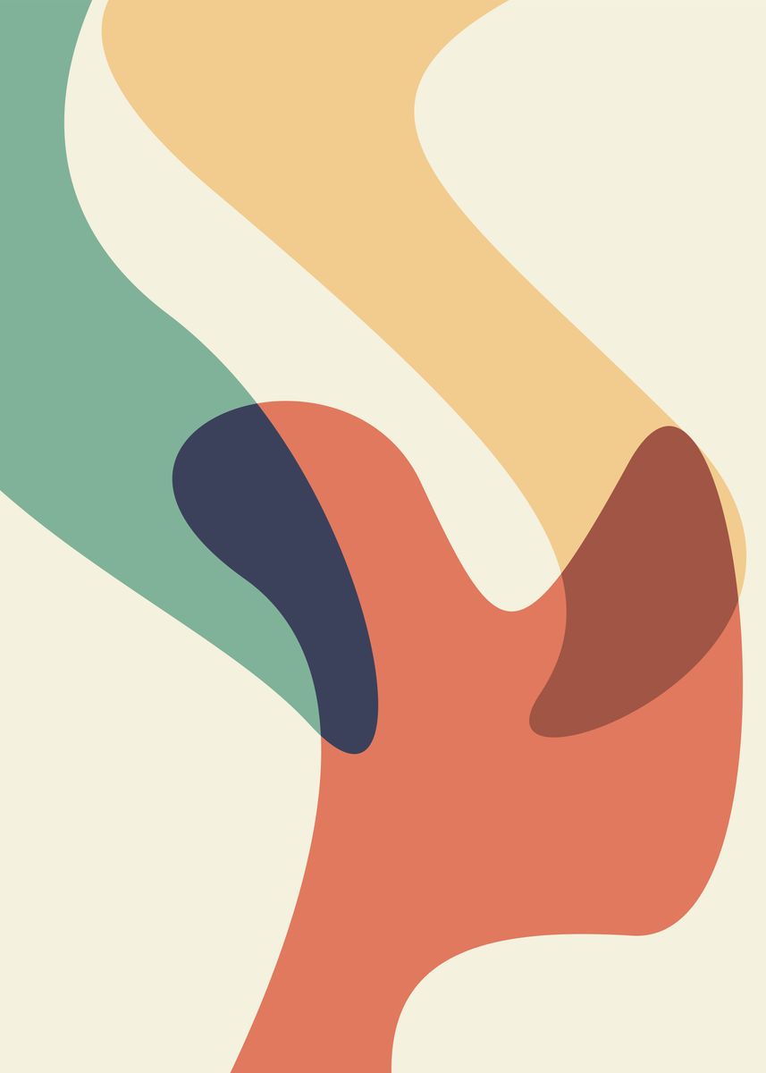 'soft abstract' Poster, picture, metal print, paint by Ratna Mutia Dewi ...