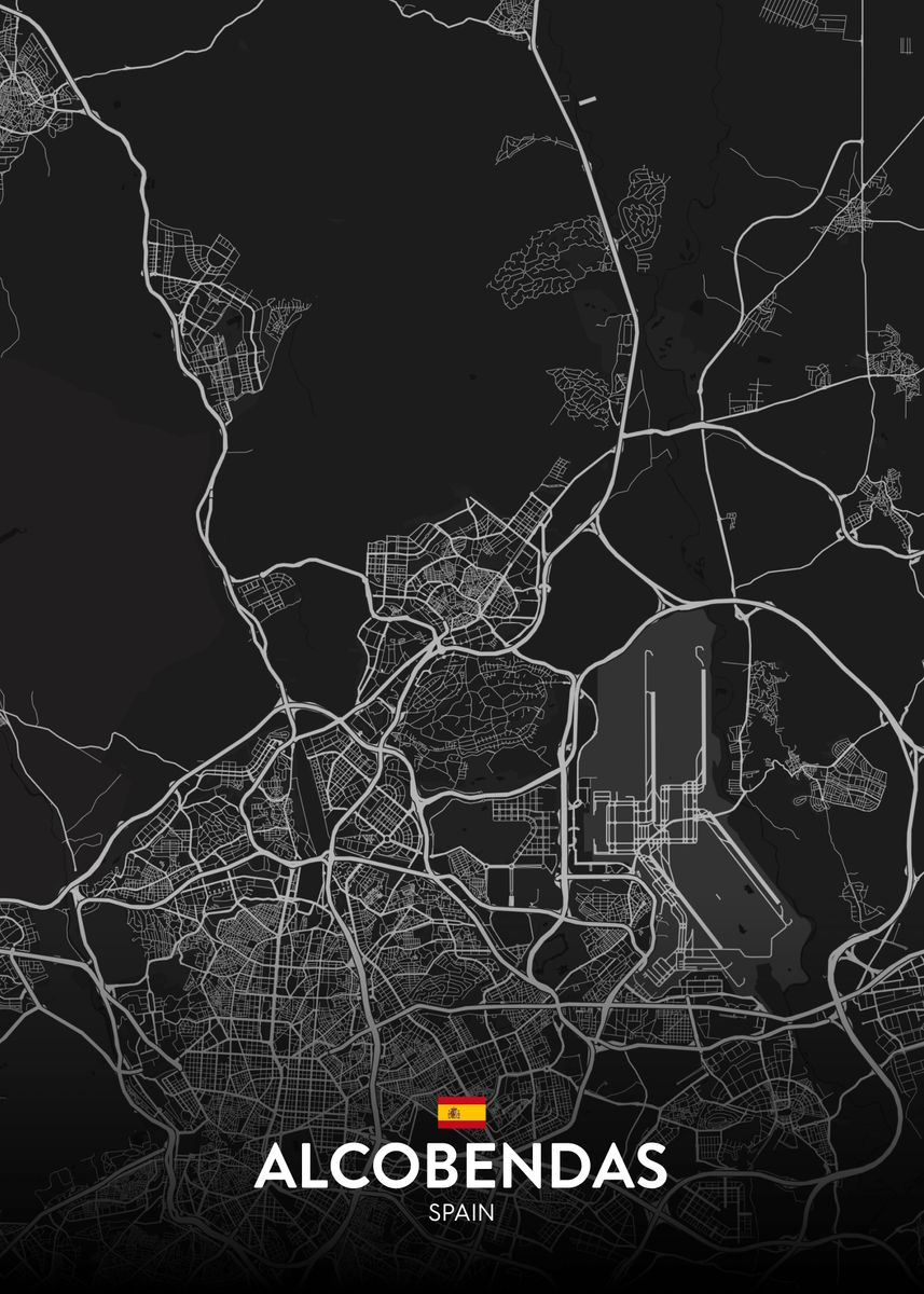 'Alcobendas ES' Poster, picture, metal print, paint by IMR Designs ...