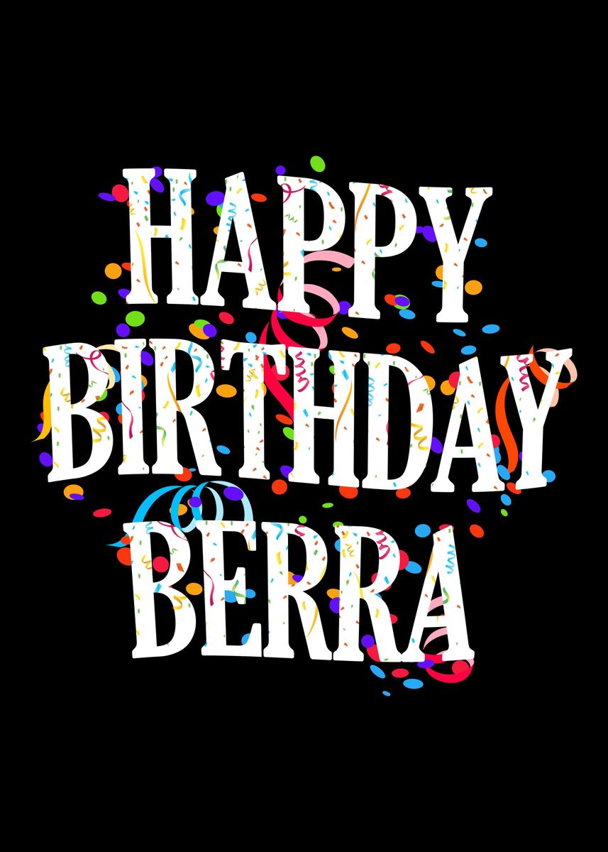'Happy Birthday Berra' Poster by royalsigns | Displate