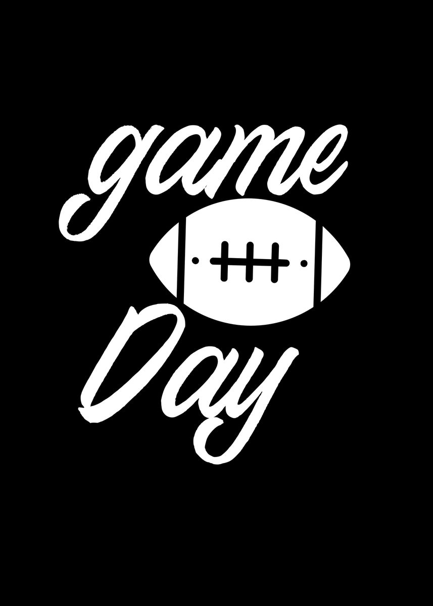 'Football Game Day' Poster, picture, metal print, paint by Francois ...