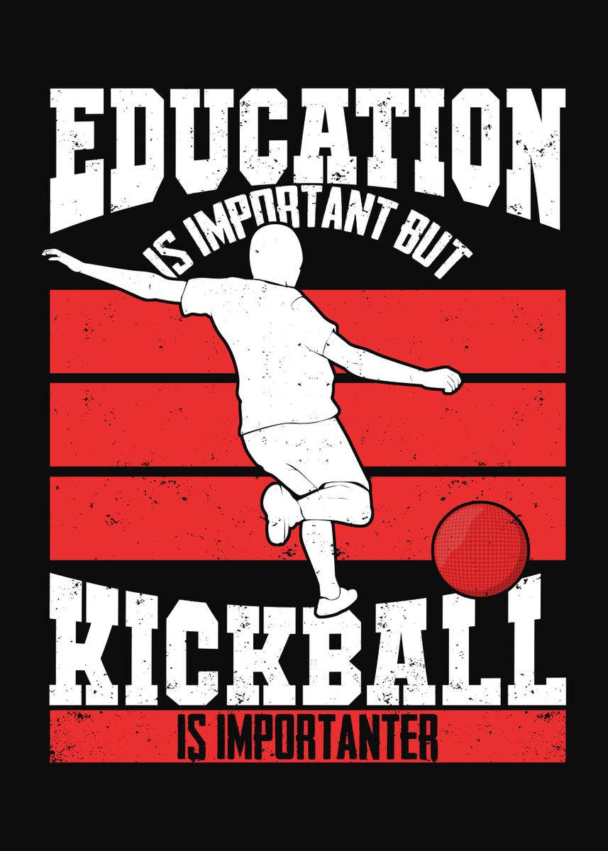 'Kickball Player Design' Poster by Marcel Doll | Displate