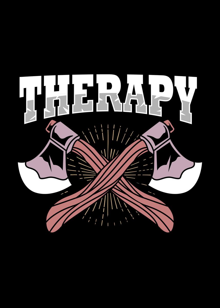 'Axe Throwing Funny' Poster, picture, metal print, paint by FunnyGifts ...