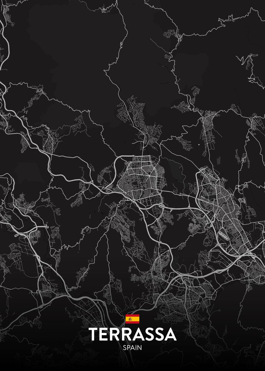 'Terrassa ES' Poster, picture, metal print, paint by IMR Designs | Displate