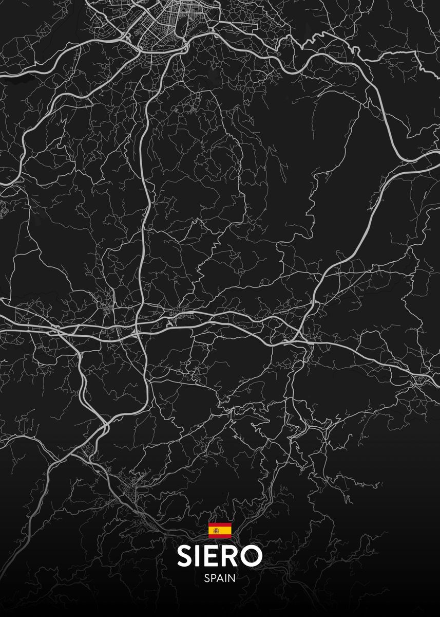 'Siero ES' Poster, picture, metal print, paint by IMR Designs | Displate