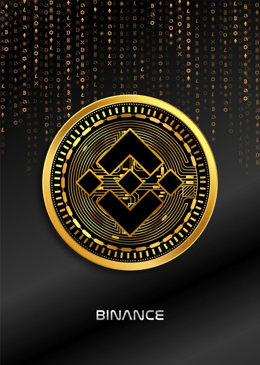 'binance cryptocurrency' Poster, picture, metal print, paint by ...