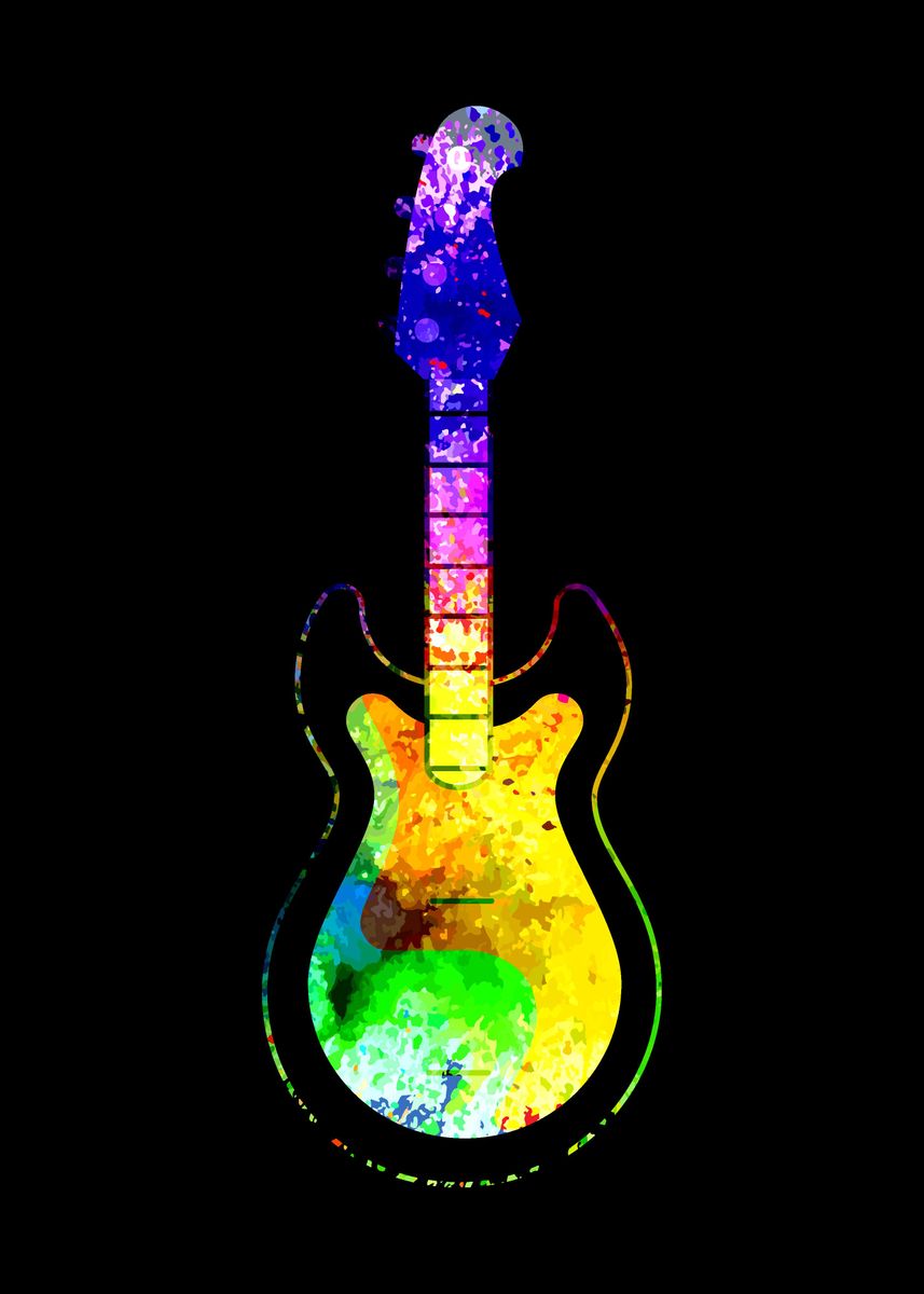 'Musical Instrument' Poster, picture, metal print, paint by Musical ...