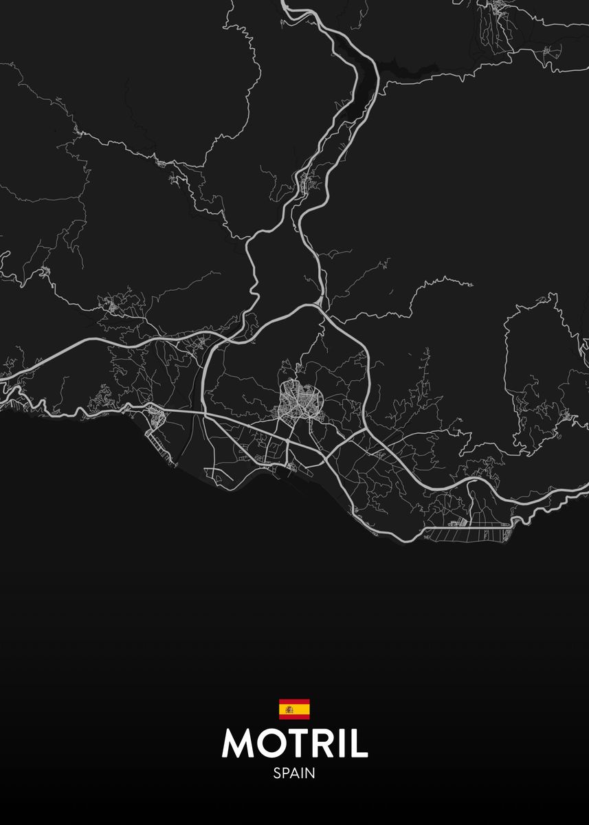 'Motril ES' Poster, picture, metal print, paint by IMR Designs | Displate