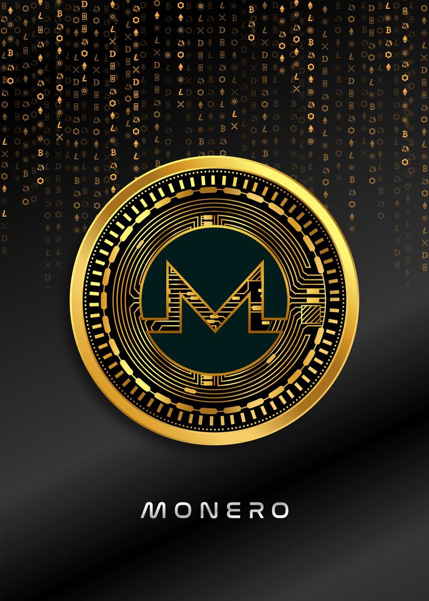'monero cryptocurrency' Poster, picture, metal print, paint by ...