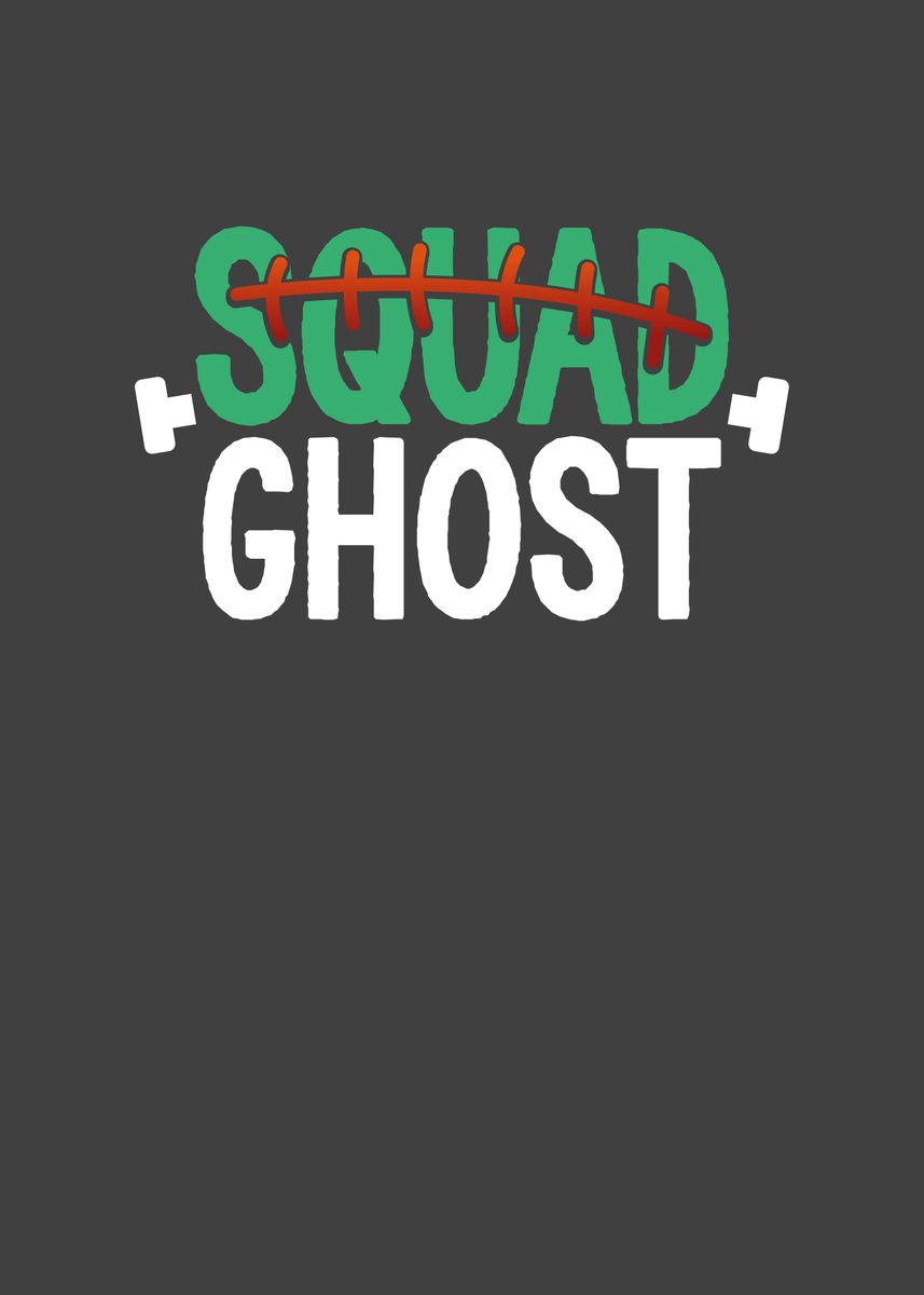 'Squad ghost' Poster, picture, metal print, paint by BeMi | Displate