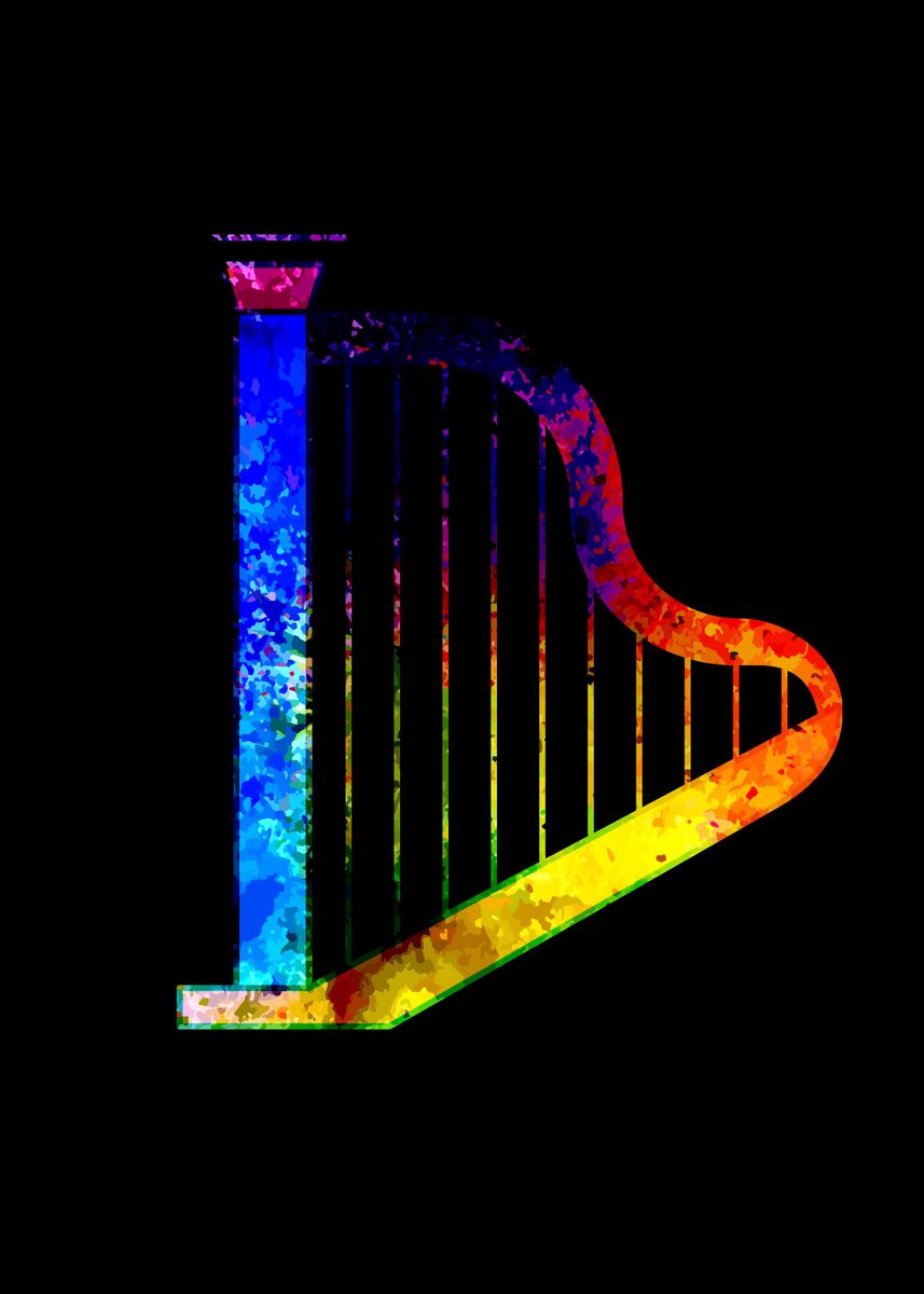 'Musical Instrument' Poster, picture, metal print, paint by Musical ...