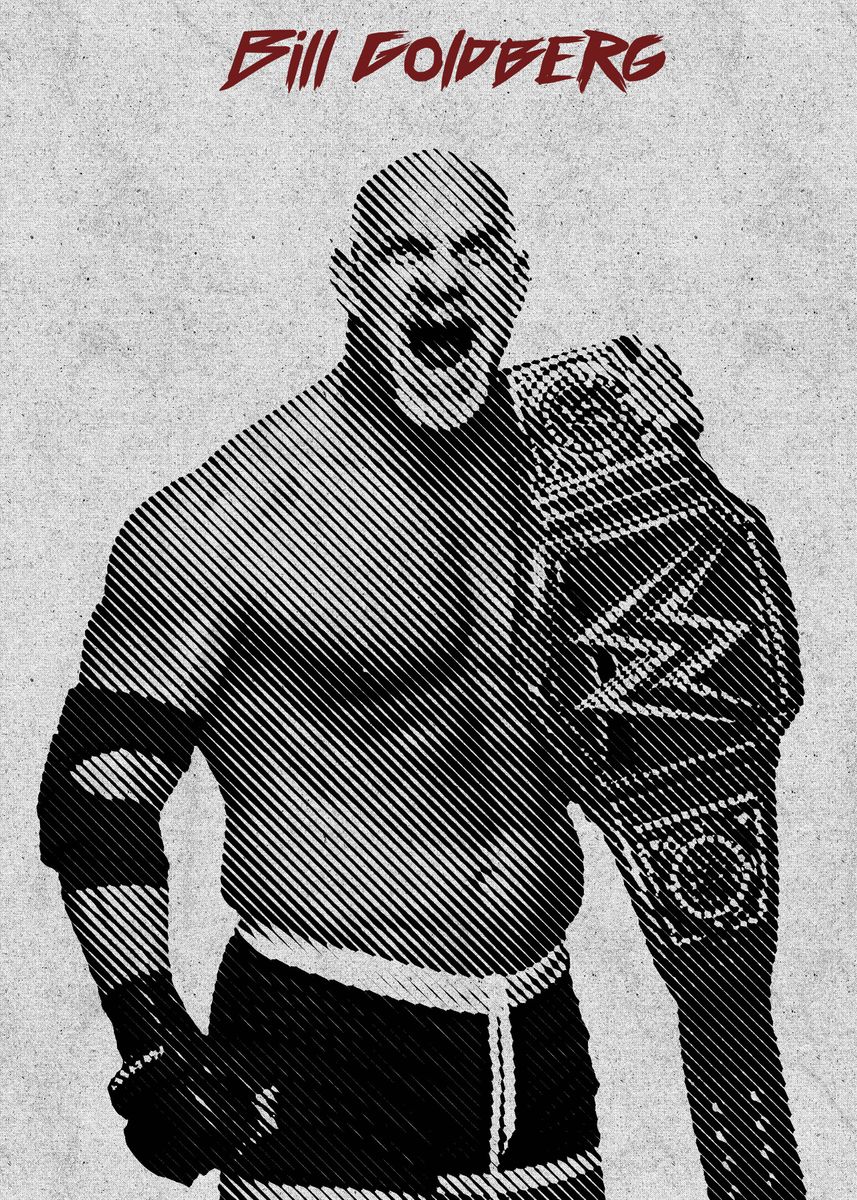 'Bill Goldberg' Poster, picture, metal print, paint by Trending ...