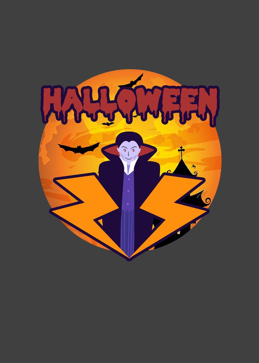 'Halloween vampire' Poster by BeMi | Displate