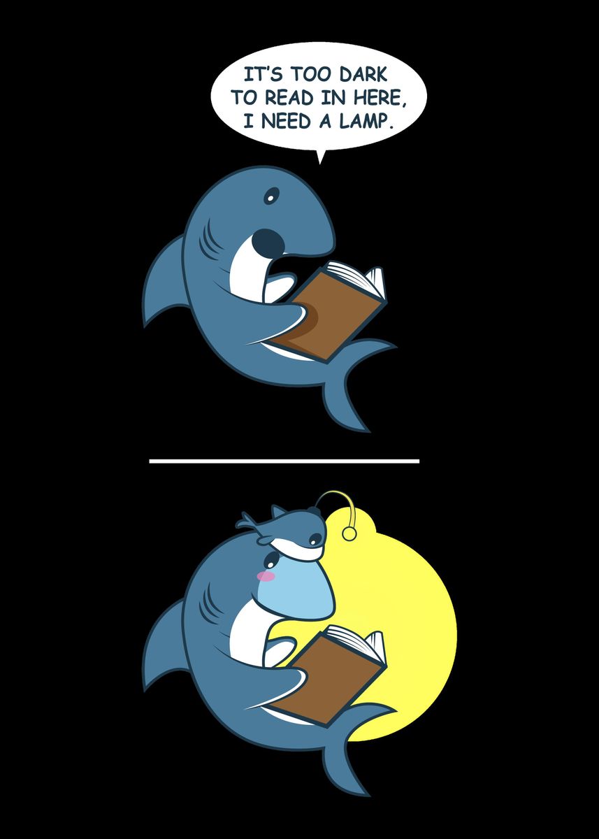 'Reading Cute Reader and Bo' Poster, picture, metal print, paint by ...