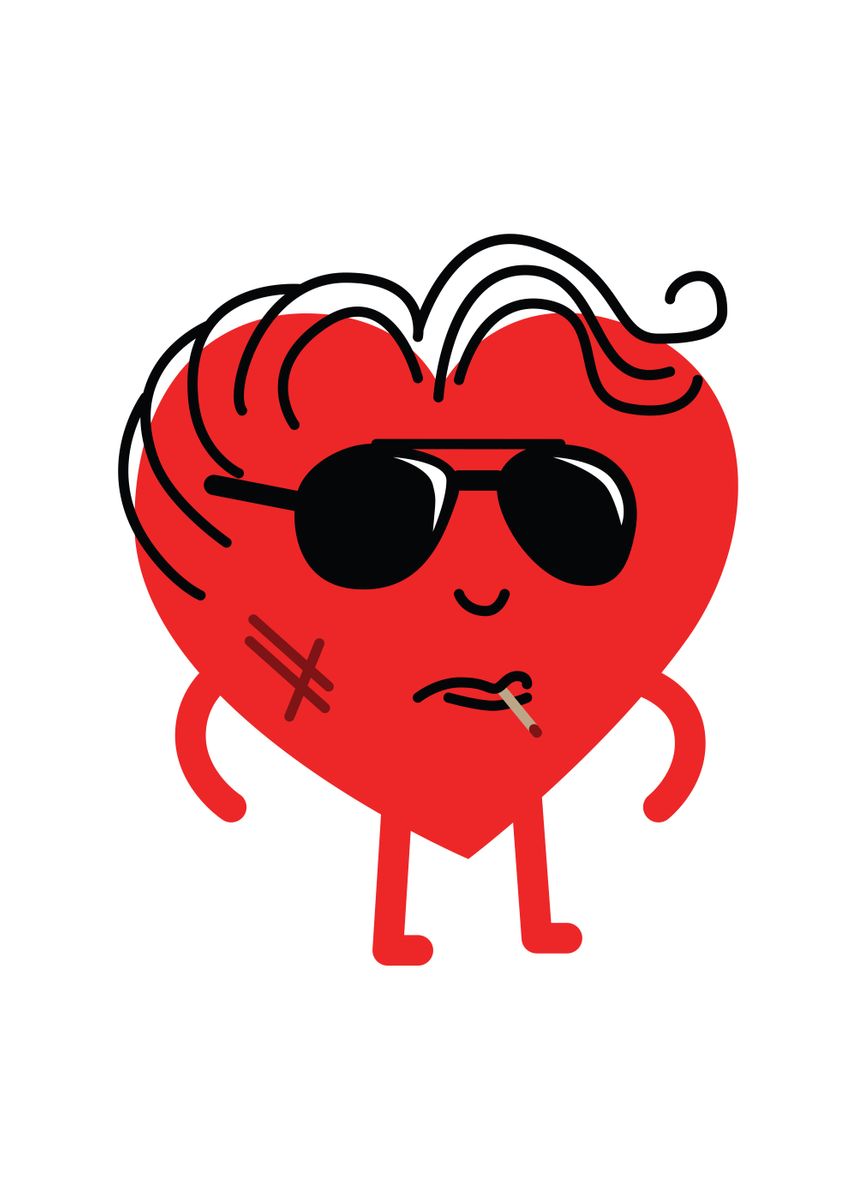 'Tough Heart' Poster by sachpica | Displate