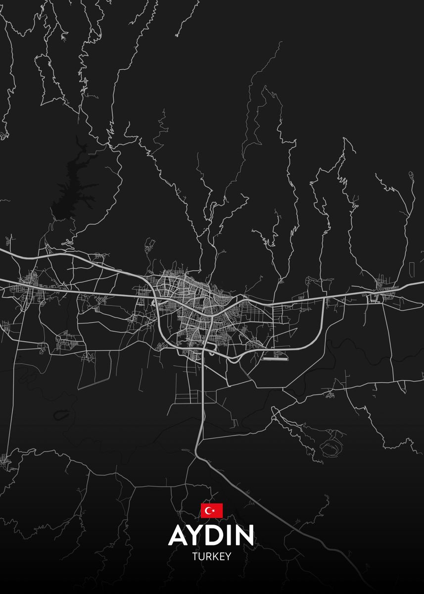 'Aydin TR' Poster, picture, metal print, paint by IMR Designs | Displate