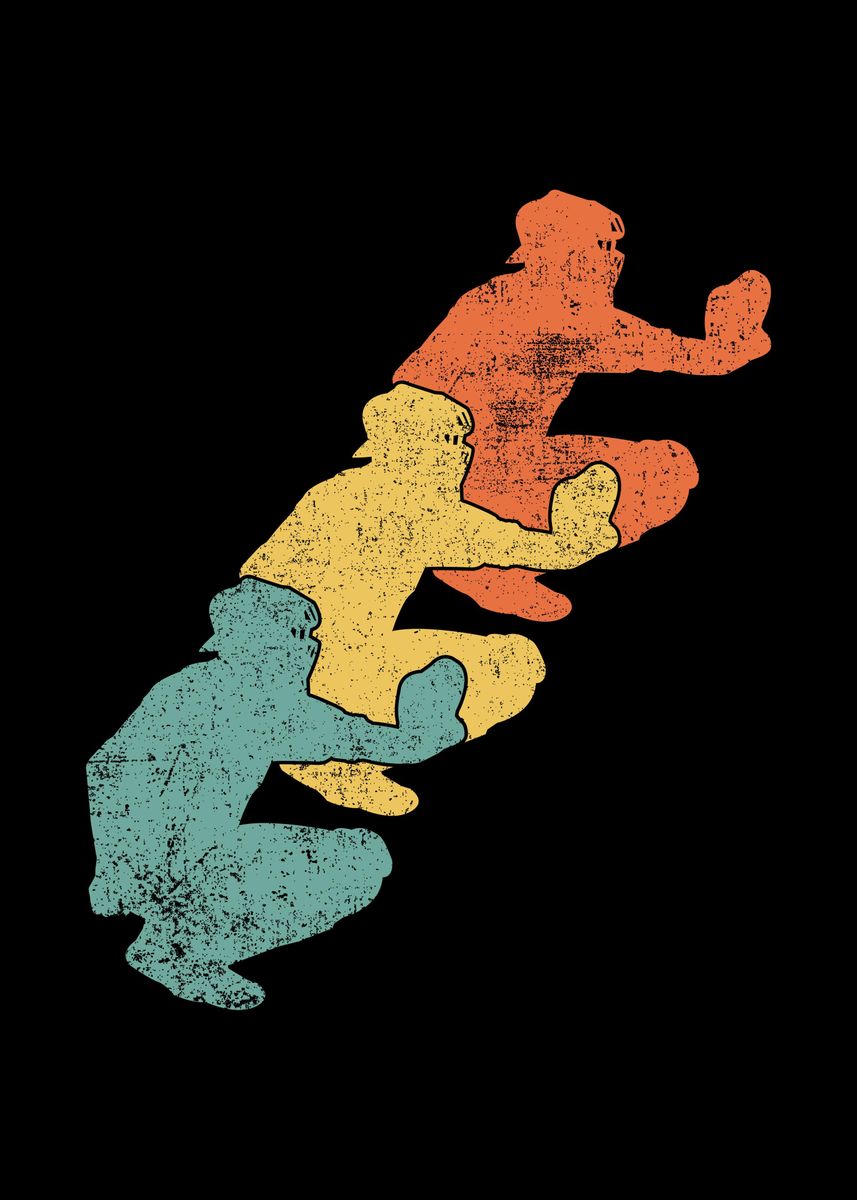 'Baseball Catcher' Poster, picture, metal print, paint by Mealla | Displate