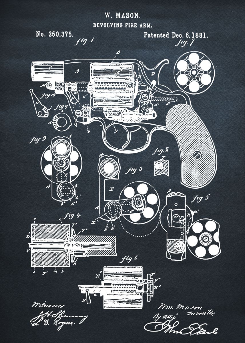 'Mason Revolving' Poster, picture, metal print, paint by RickyEKelly ...
