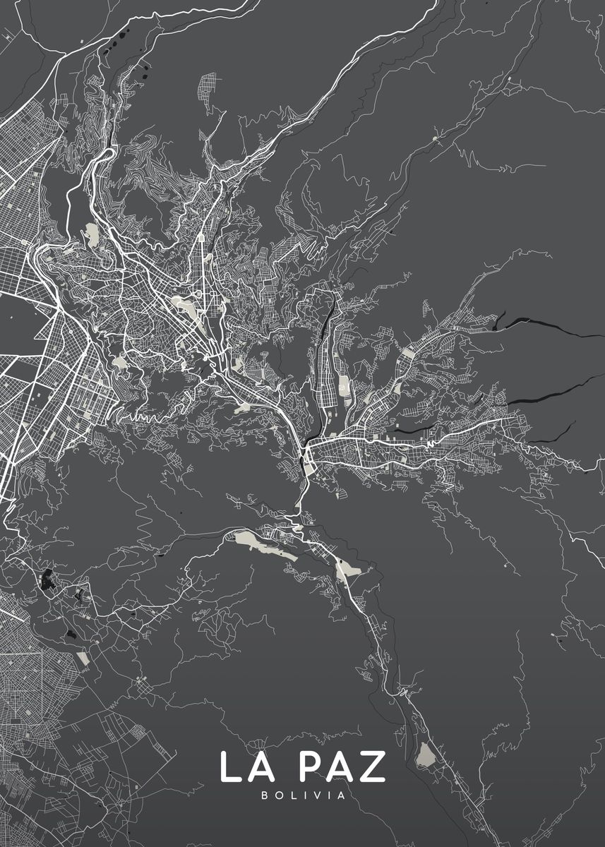 'La Paz' Poster by mapsies | Displate