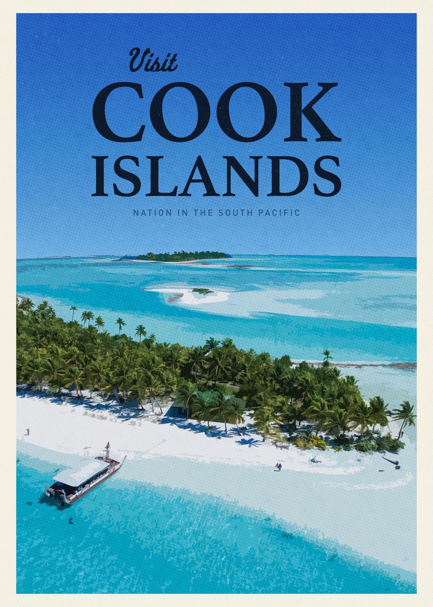 'Visit the Cook Islands' Poster by Mercury Club | Displate
