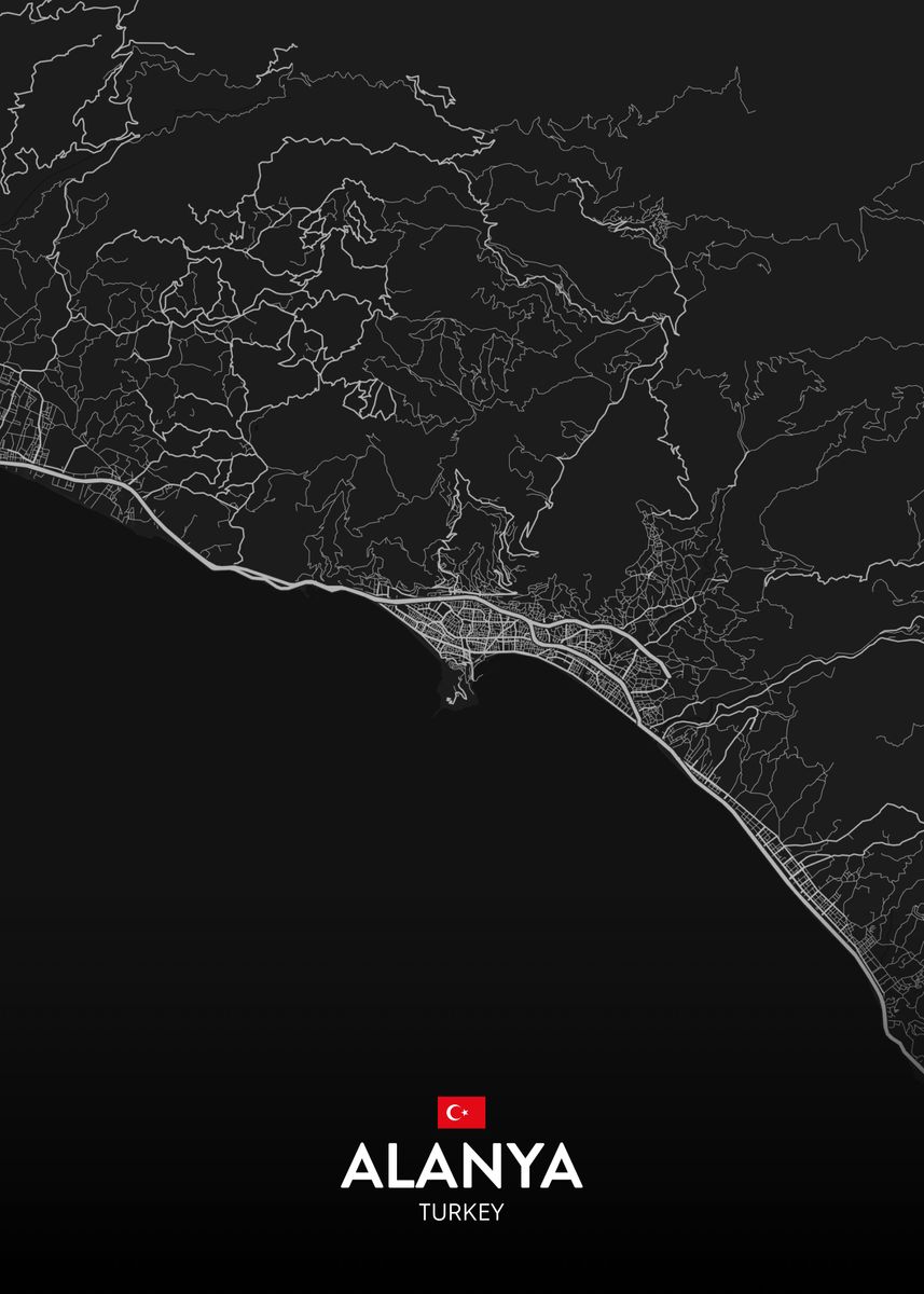 'Alanya TR' Poster by IMR Designs | Displate