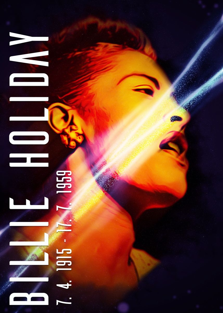 'Billie Holiday' Poster, picture, metal print, paint by Petra ...