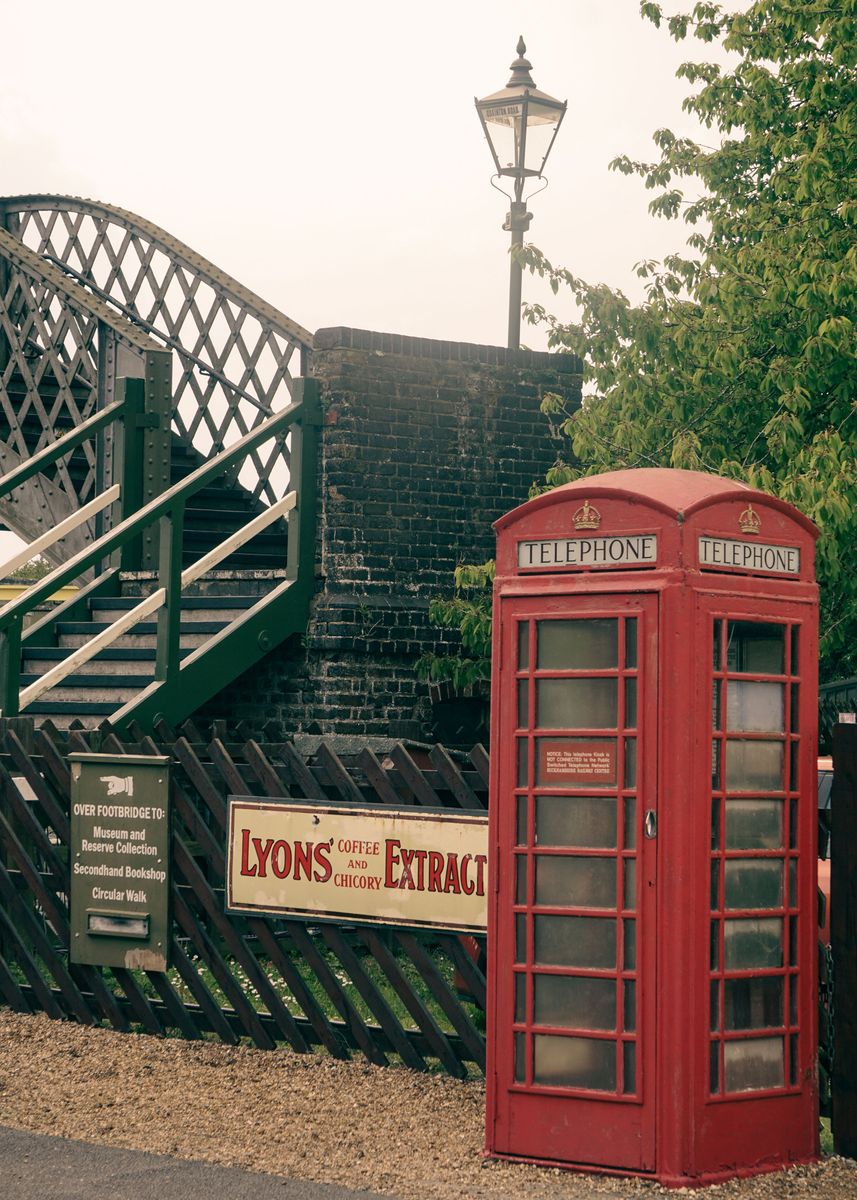 'Red Telephone box' Poster by David Green | Displate