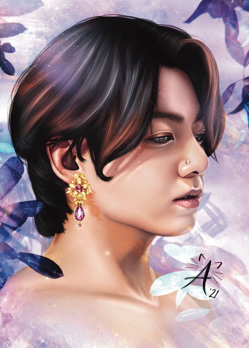 'Jungkook BTS Kookie ' Poster, picture, metal print, paint by ...