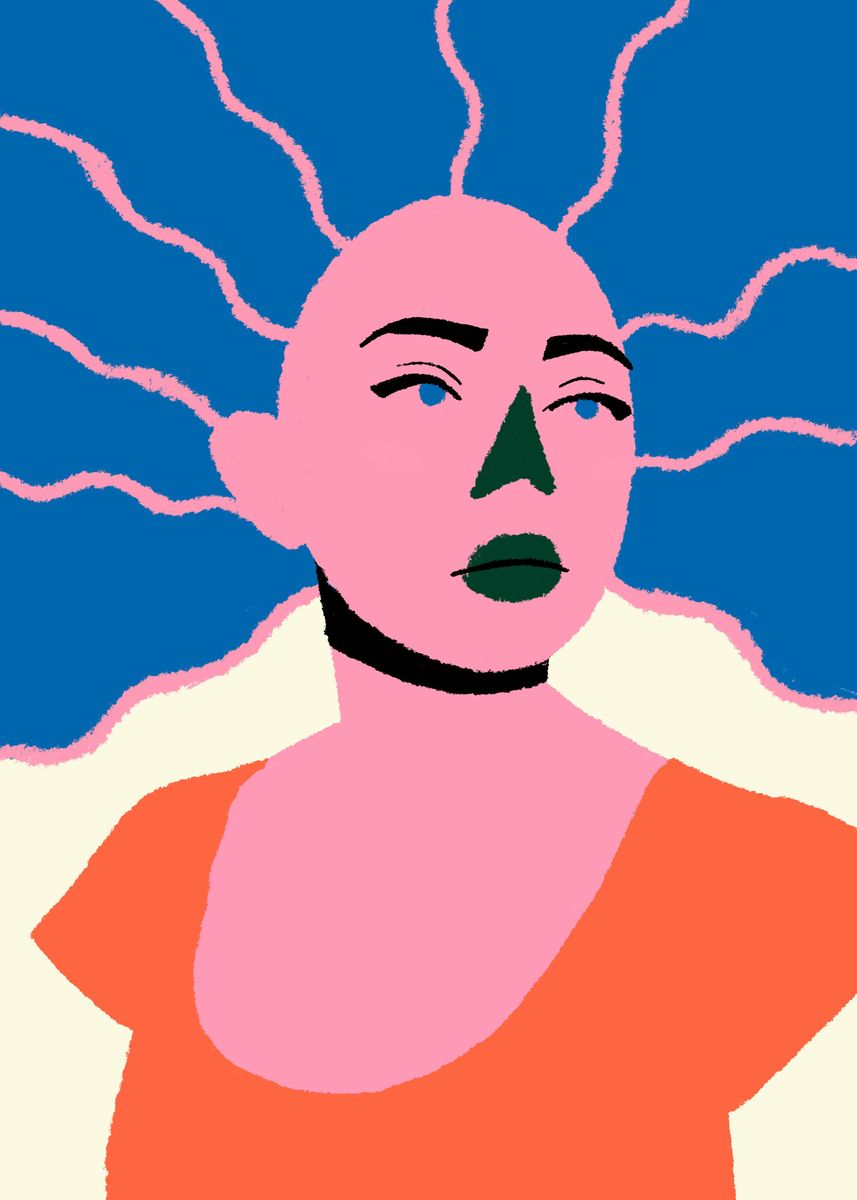 'Guuurl' Poster by Monika Gregulska | Displate