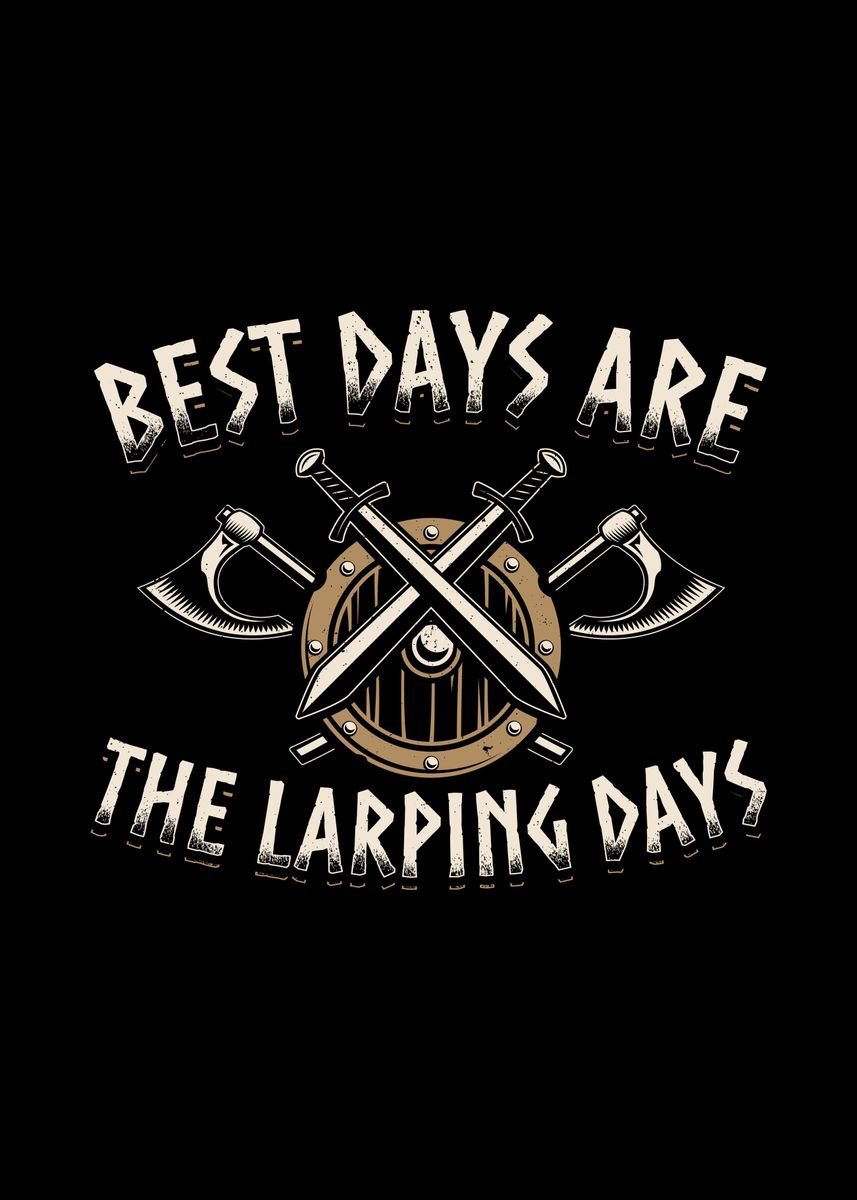 'LARP Sayings Larping Gifts' Poster by TW Design | Displate