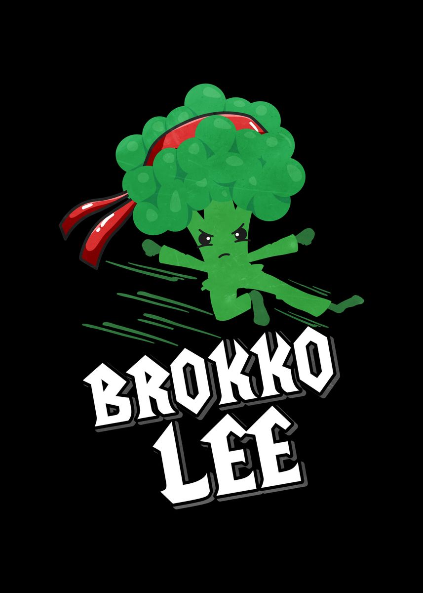 'Broccoli Queen' Poster, picture, metal print, paint by Hexor | Displate