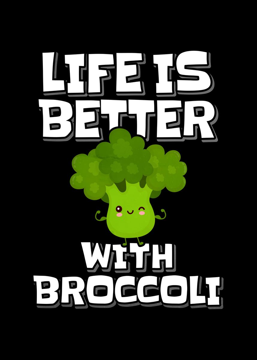 'Broccoli Queen' Poster by Hexor | Displate