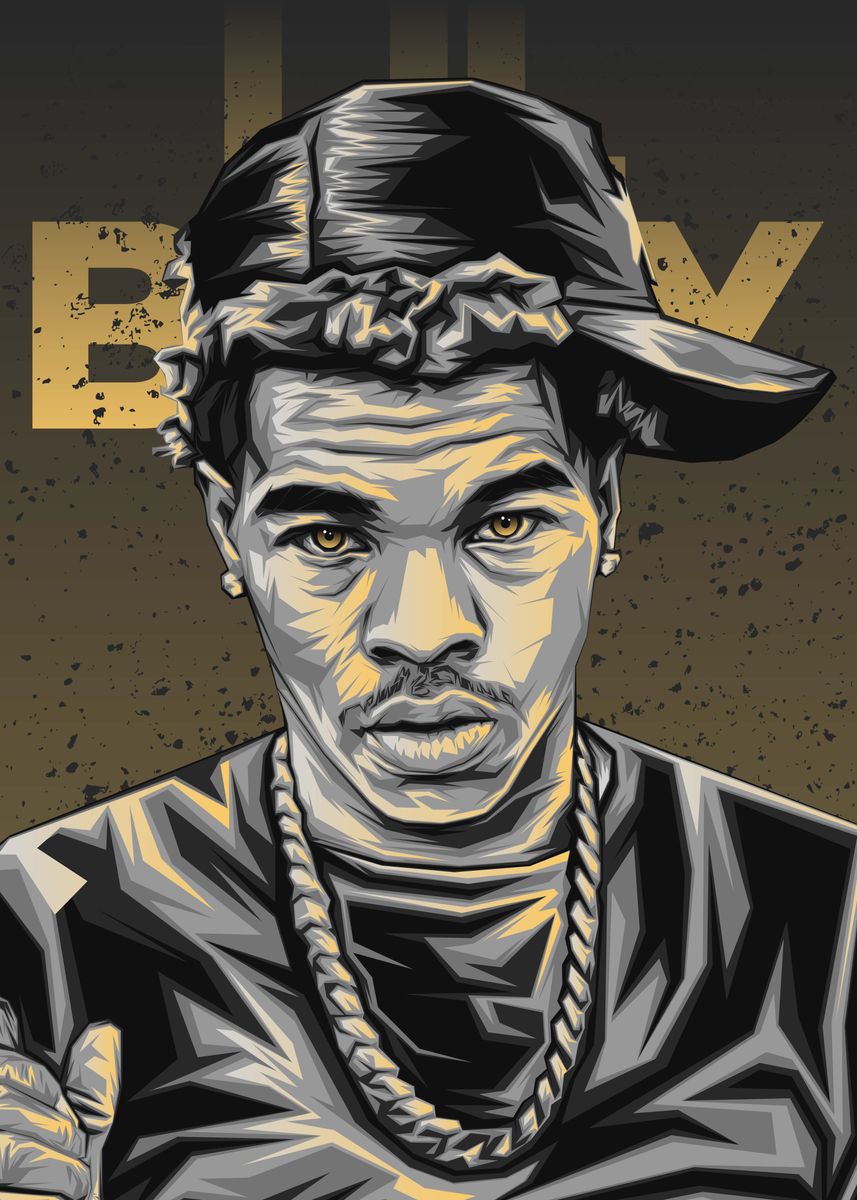 'Lil Baby Rapper Hiphop' Poster, picture, metal print, paint by Lucky ...