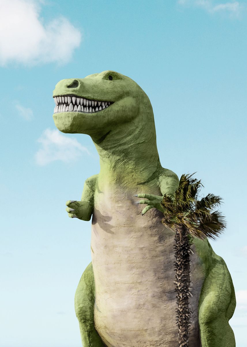 'T Rex' Poster, picture, metal print, paint by Gal Design | Displate