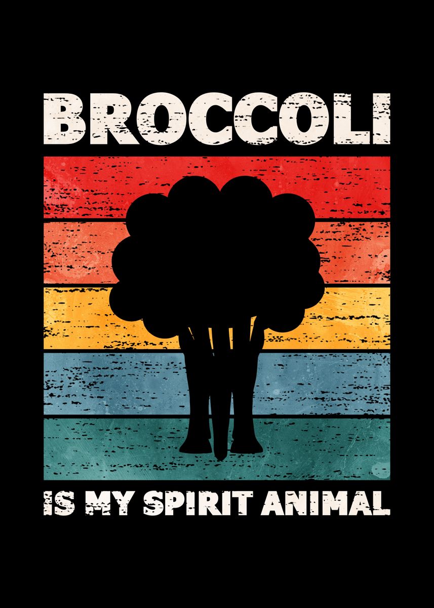 'Broccoli Queen' Poster, picture, metal print, paint by Hexor | Displate