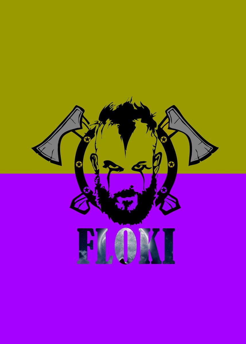'Vikings Floki' Poster, picture, metal print, paint by Alita marquez ...