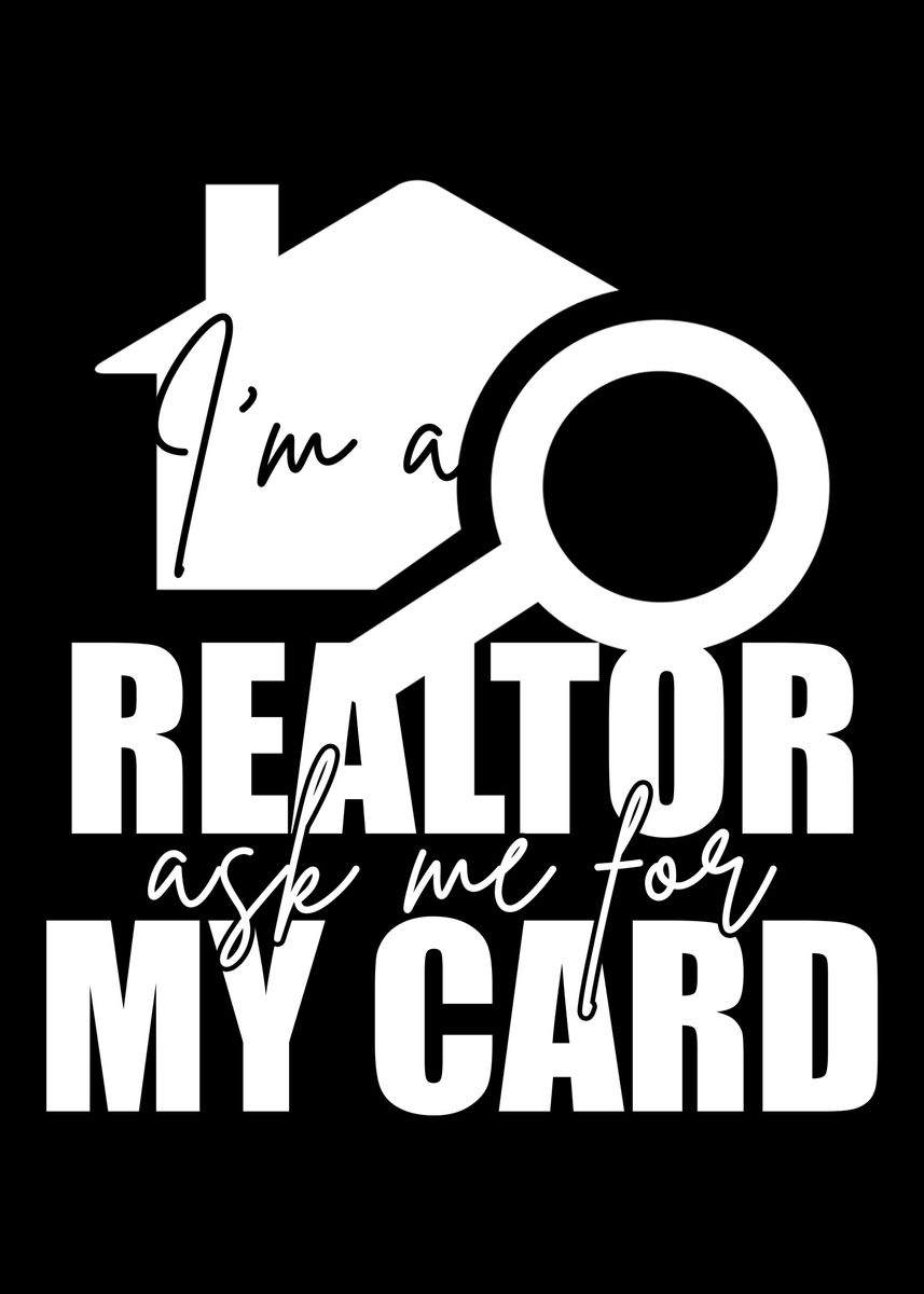'Funny Realtor Fun Lovers' Poster, picture, metal print, paint by ...