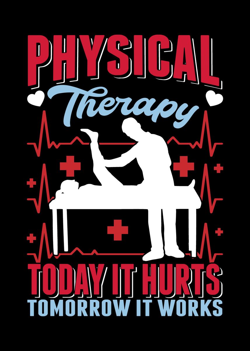 'Physical Therapy' Poster, picture, metal print, paint by ...