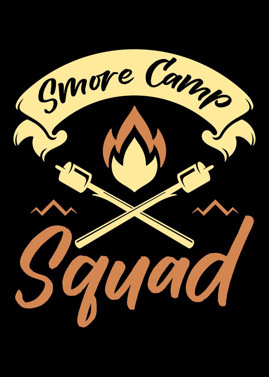 'Camping Smores Smore' Poster, picture, metal print, paint by ...