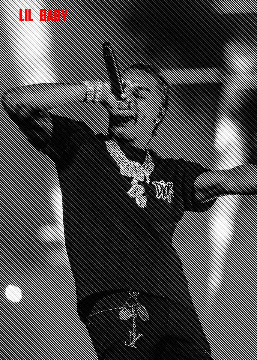 'Lil Baby Rapper' Poster, picture, metal print, paint by Hawysia Leyna ...