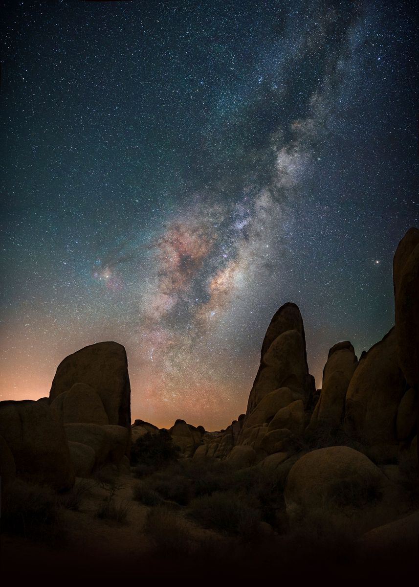 'Cosmic rock night' Poster, picture, metal print, paint by MCAshe Art ...