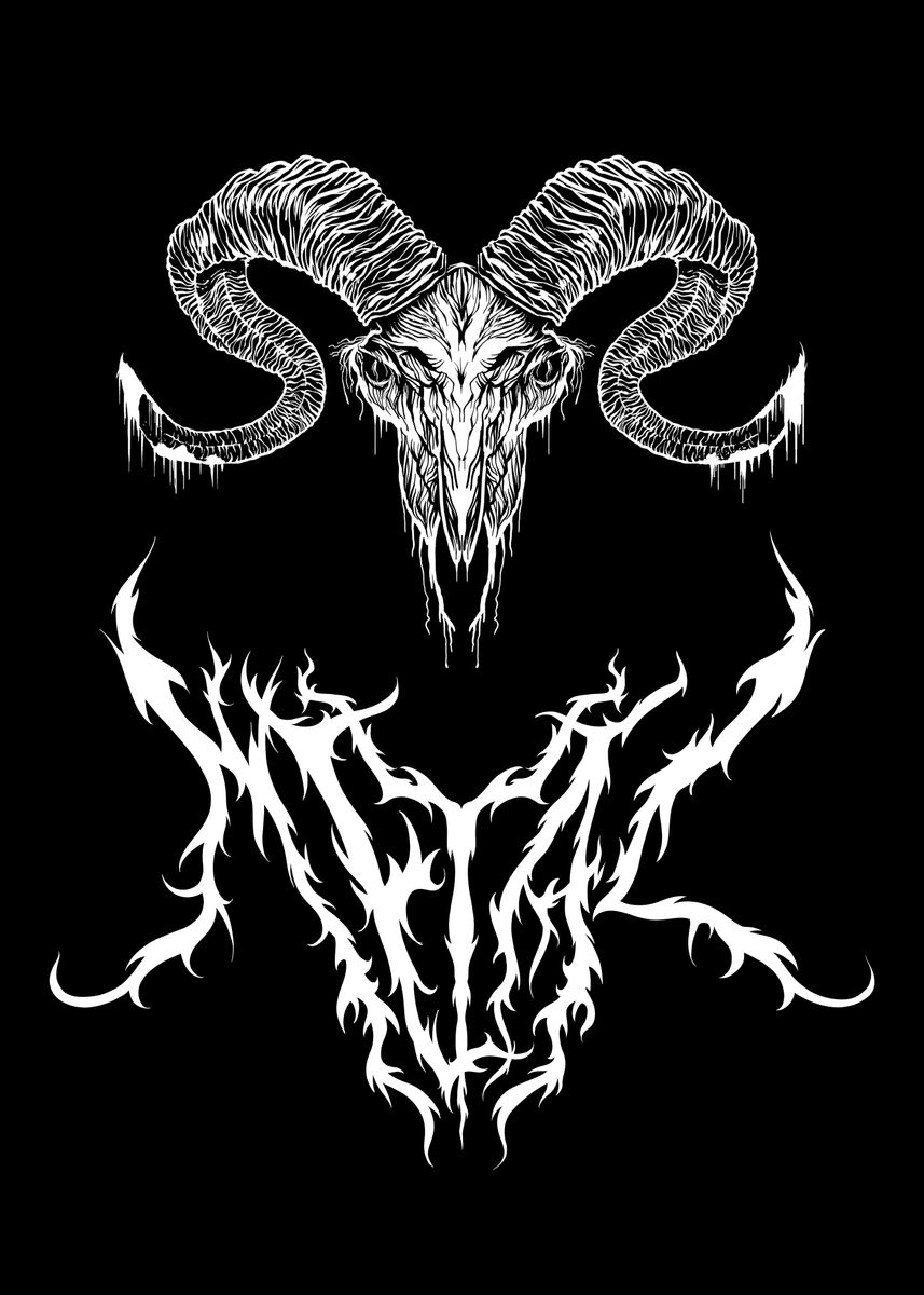 'Goat Skull' Poster, picture, metal print, paint by Carlos Marques ...